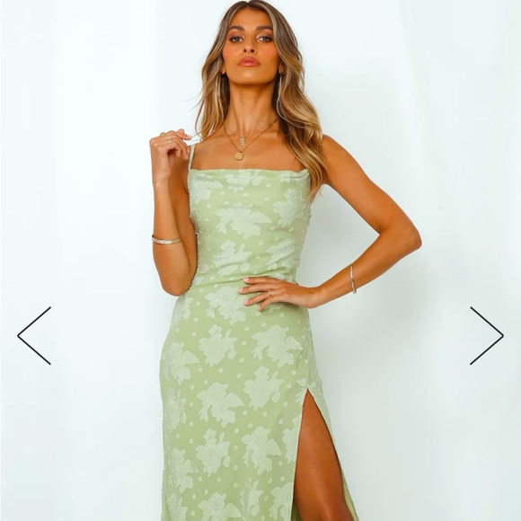 Hello Molly | Dresses | Sage Floral Green Dress | Poshmark